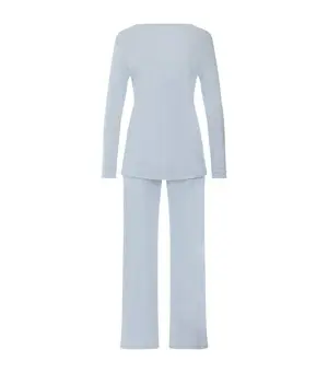 Hanro Cotton Long-sleeve Pyjama Set