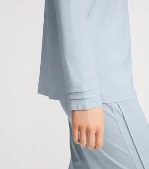 Hanro Cotton Long-sleeve Pyjama Set
