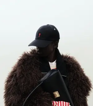 AMI Paris Embroidered Logo Baseball Cap