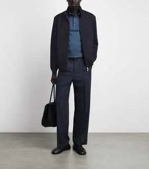 Paul & Shark Virgin Wool-cashmere Hybrid Zip-up Jacket