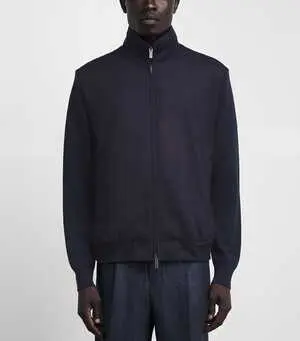 Paul & Shark Virgin Wool-cashmere Hybrid Zip-up Jacket