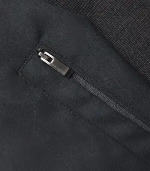 Paul & Shark Virgin Wool Hybrid Zip-up Jacket