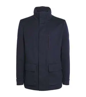 Paul & Shark Cashmere Hybrid Coat - Navy
