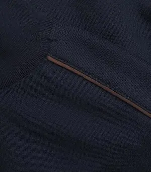 Paul & Shark Virgin Wool High-neck Sweater With Contrast Piping