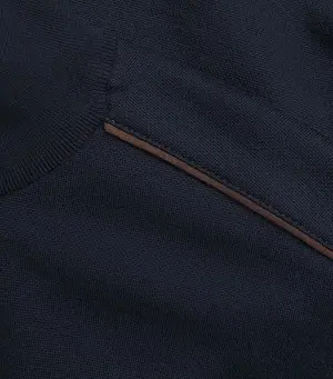Paul & Shark Virgin Wool High-neck Sweater With Contrast Piping
