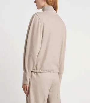 Fabiana Filippi Virgin Wool Blend Bomber Jacket With Gold-tone Hardware
