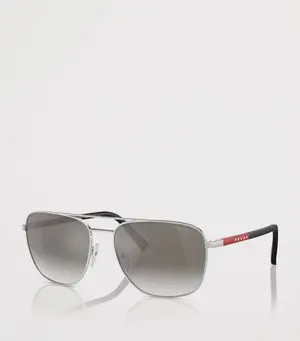 Prada Metal Aviator Sunglasses