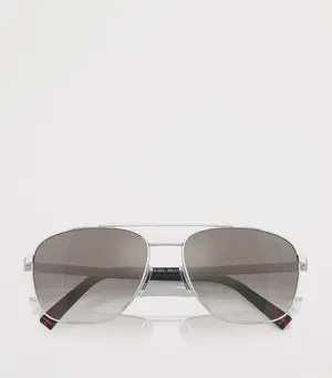 Prada Metal Aviator Sunglasses