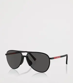 Prada Metal Aviator Sunglasses