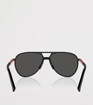 Prada Metal Aviator Sunglasses