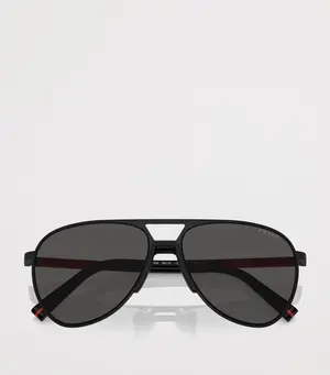 Prada Metal Aviator Sunglasses