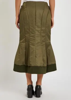 Simone Rocha Padded Shell Midi Skirt