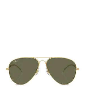 Ray-ban Metal Aviator Pilot Sunglasses - Gold