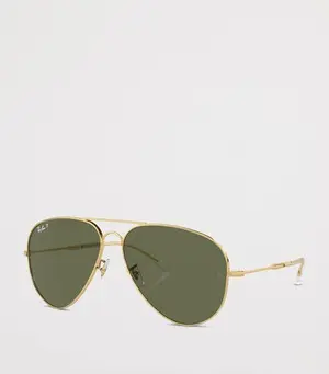 Ray-ban Metal Aviator Pilot Sunglasses - Gold
