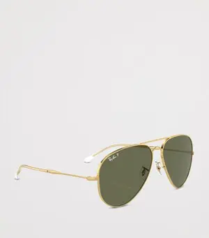 Ray-ban Metal Aviator Pilot Sunglasses - Gold