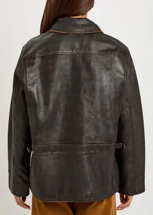 Polo Ralph Lauren Distressed Leather Jacket