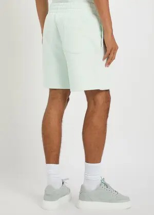 Casablanca Celestial Pyramid Flock Printed Cotton Shorts