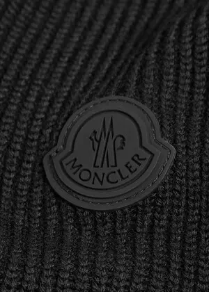 Moncler Padded Hooded Wool And Nylon Jacket