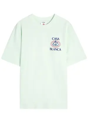 Casablanca Celestial Pyramid Printed Cotton T-shirt