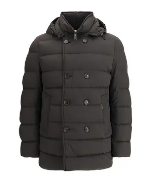 MOORER Florio Double-breasted Padded Jacket - Black