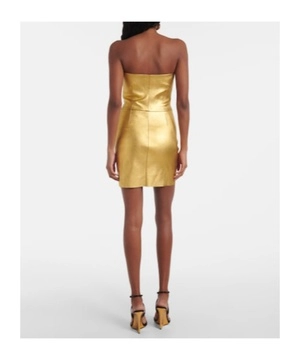 Stouls Amina Metallic Leather Minidress