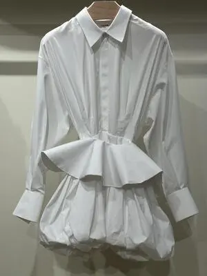 Celine Cotton Poplin Shirt Dress
