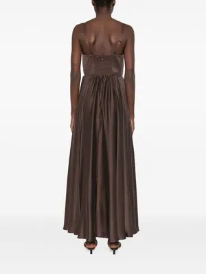 Zimmermann Silk Draped Maxi Dress