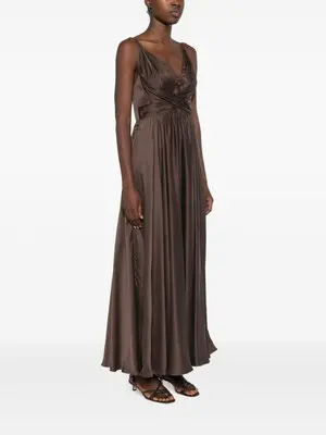 Zimmermann Silk Draped Maxi Dress
