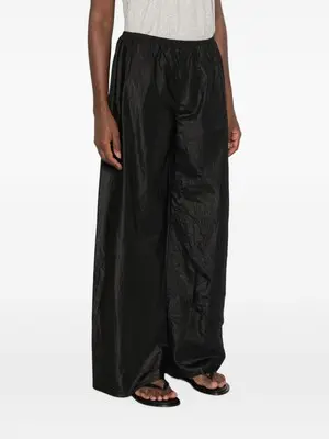THE ROW Gala Silk Trousers - Black