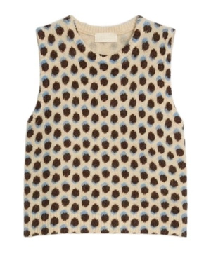 IBLUES Sleeveless V-neck Vest With All-over Print