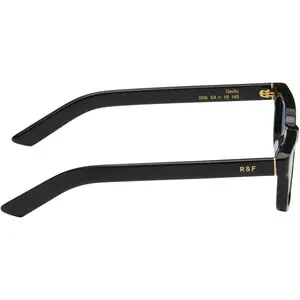 RETROSUPERFUTURE Gesto Rectangular Acetate Sunglasses - Black