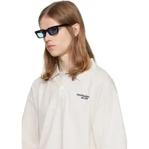 RETROSUPERFUTURE Gesto Rectangular Acetate Sunglasses - Black