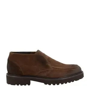 DOUCAL'S Raised-stitch Suede Ankle Boots