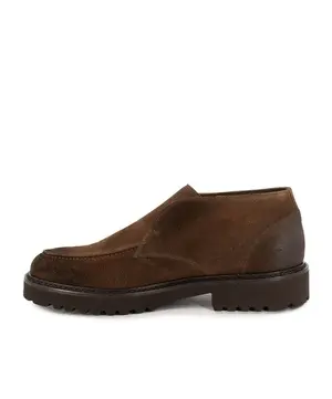 DOUCAL'S Raised-stitch Suede Ankle Boots