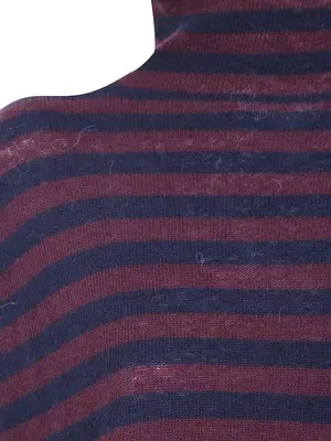 BASERANGE Long-sleeved Knitwear With High Neck And Striped Design