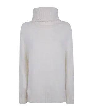 BASERANGE Long-sleeved High Neck Sweater - Gray