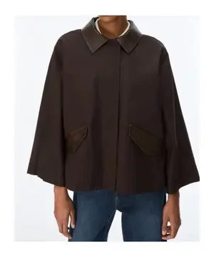 IBLUES A-line Jacket With Embellished Collar
