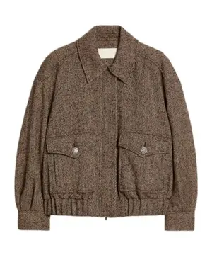 IBLUES Textured Tweed Jacket