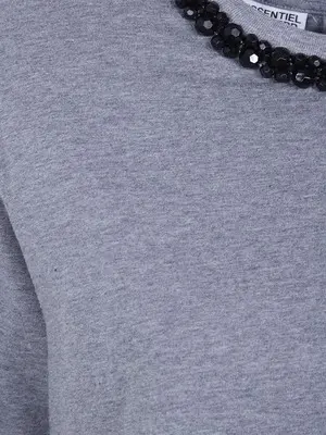 Essentiel Antwerp Embellished Round Neck Short Sleeve T-shirt