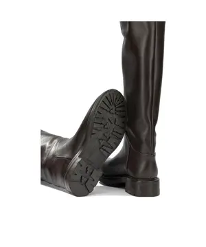 STRATEGIA Round Toe Low Block Heel Boots