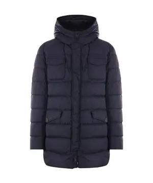 Herno Hooded Quilted Down Coat - Black