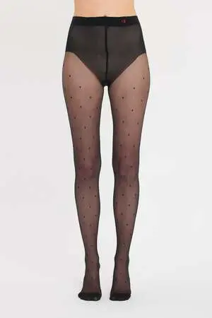 Victoria Beckham Rectangle Polka Dot Tights