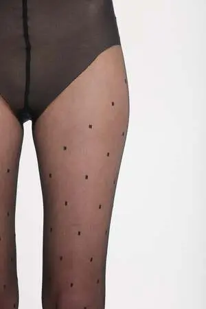 Victoria Beckham Rectangle Polka Dot Tights