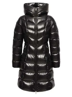 Moncler Quilted Down Puffer Coat With Hood And Laqué Lining