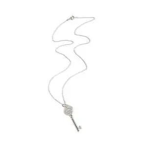 Tiffany & Co. Sterling Silver Return To Key Pendant Necklace
