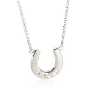Tiffany & Co. Sterling Silver Horseshoe Pendant Necklace