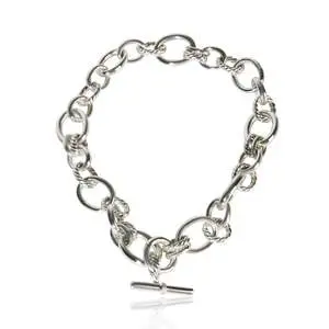 David Yurman Sterling Silver Diamond Mercer Chain Necklace