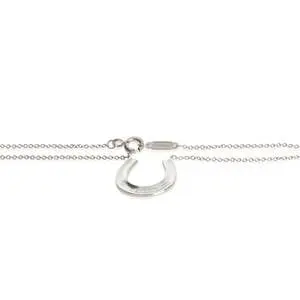 Tiffany & Co. Sterling Silver 1837 Horseshoe Pendant Necklace