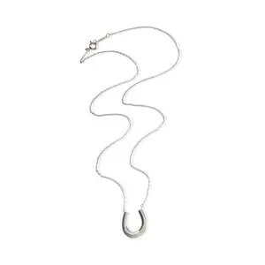 Tiffany & Co. Sterling Silver 1837 Horseshoe Pendant Necklace