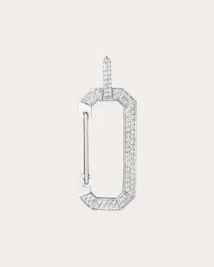 EERA Diamond Pavé Big Chiara Drop Earring - Silver